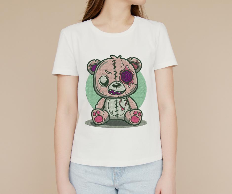 Bear Embroidery Design, Zombie Bear Embroidery, Bear Design, Mini Bear ...