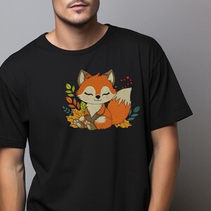 Fox Embroidery Design, Baby Fox Embroidery, Fox in Autumn, Cute Fox ...