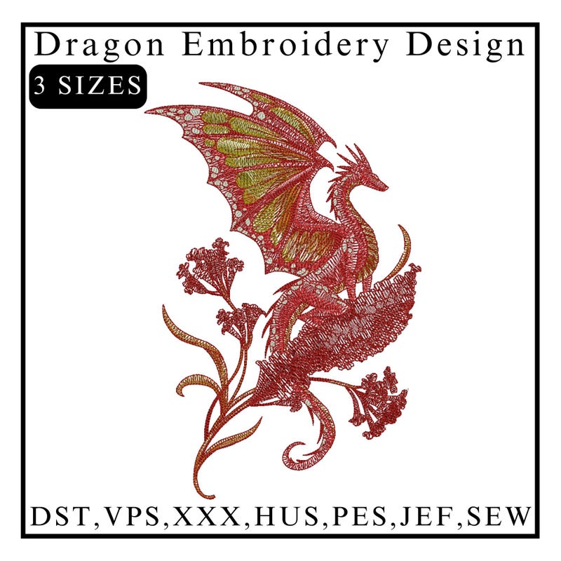 Embroidery Dragon - Etsy