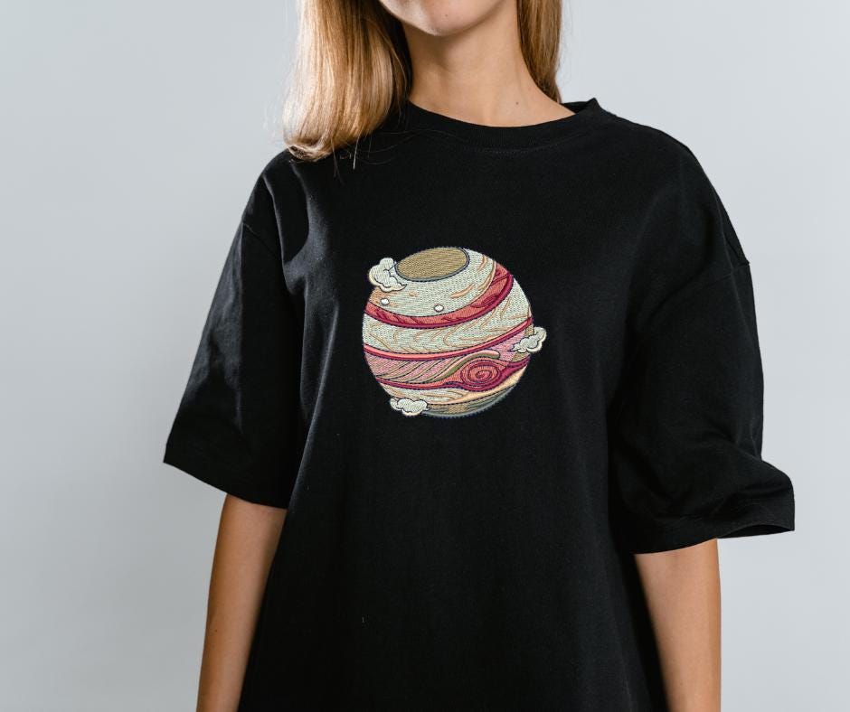 Planets Embroidery Design, Solar System Embroidery, Space Embroidery ...