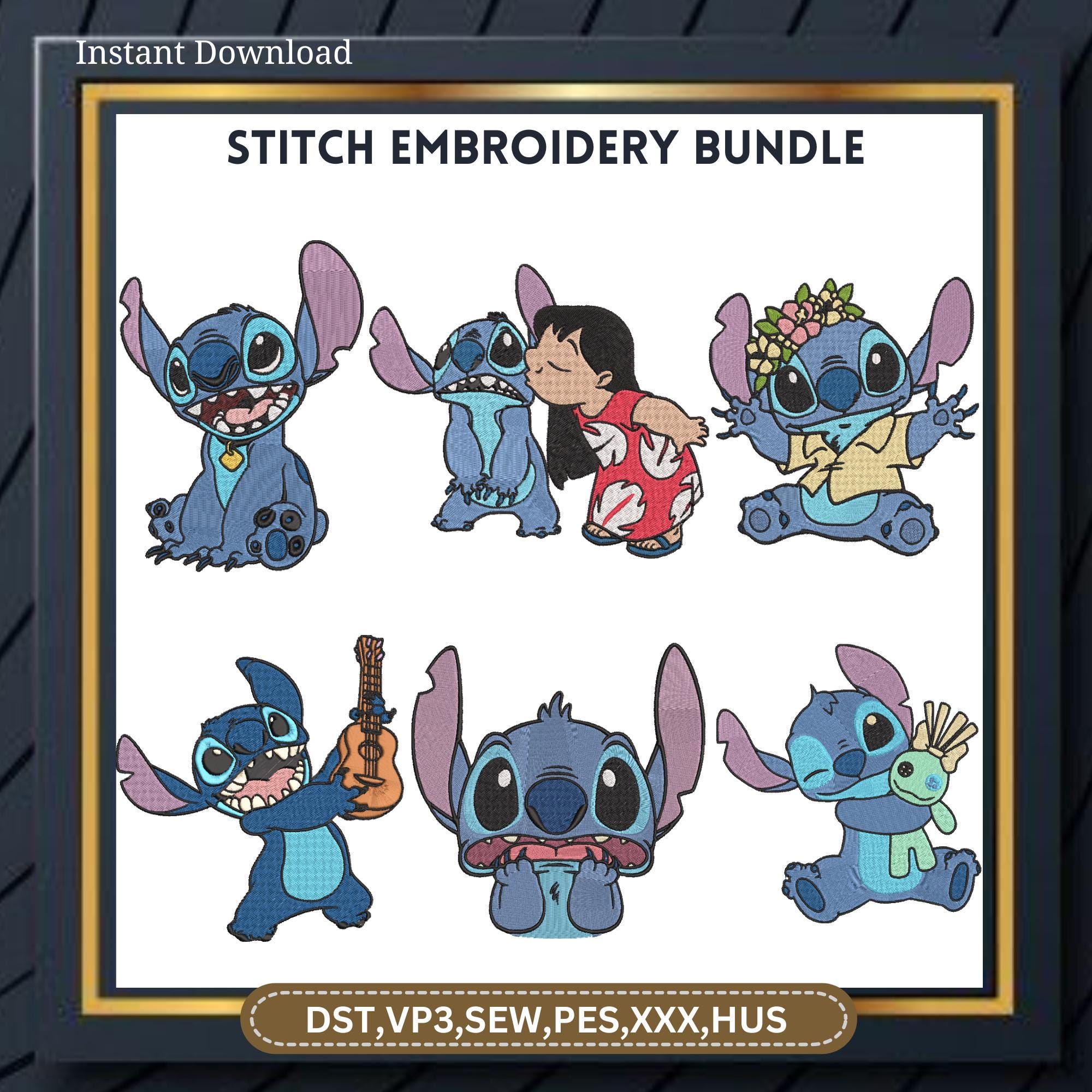 Lilo and Stitch Embroidery Designs Bundle, 4 Sizes EMB Designs, Lilo ...