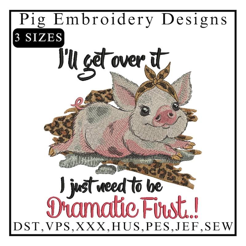 Pig Embroidery - Etsy