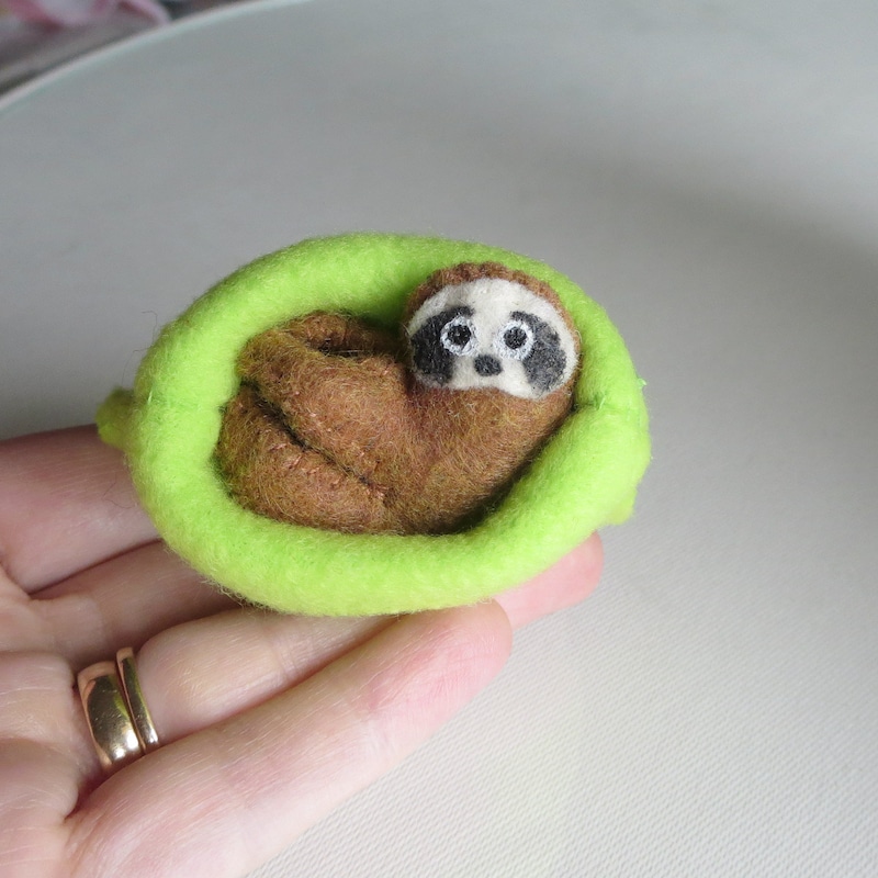 Felt Sloth - Etsy