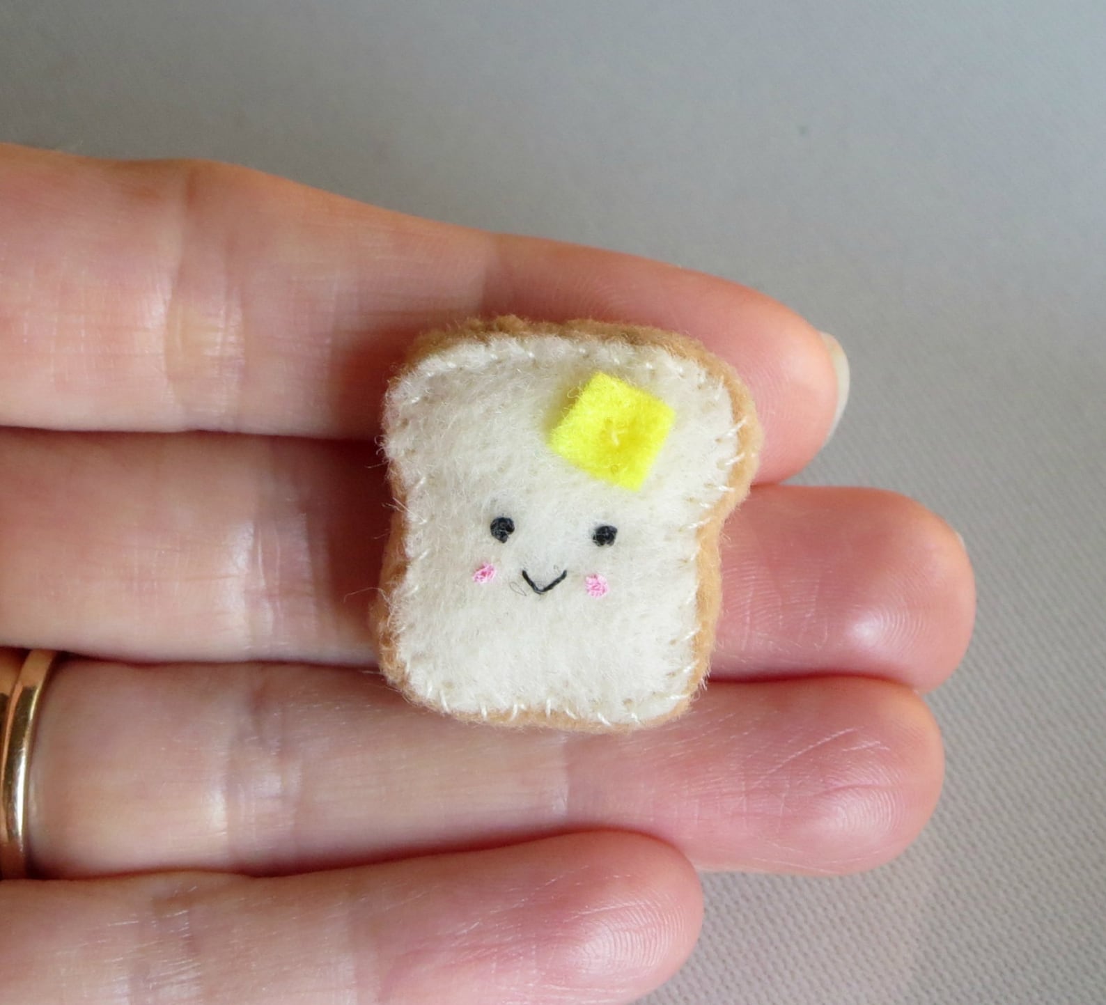 Toast Miniature Felt Play Food Handmade Play Food Doll - Etsy