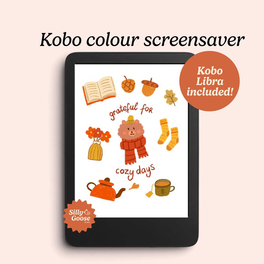 Kobo Cute Cozy Teddy Bear Lock Screen, for Kobo Clara, for Kobo Libra ...