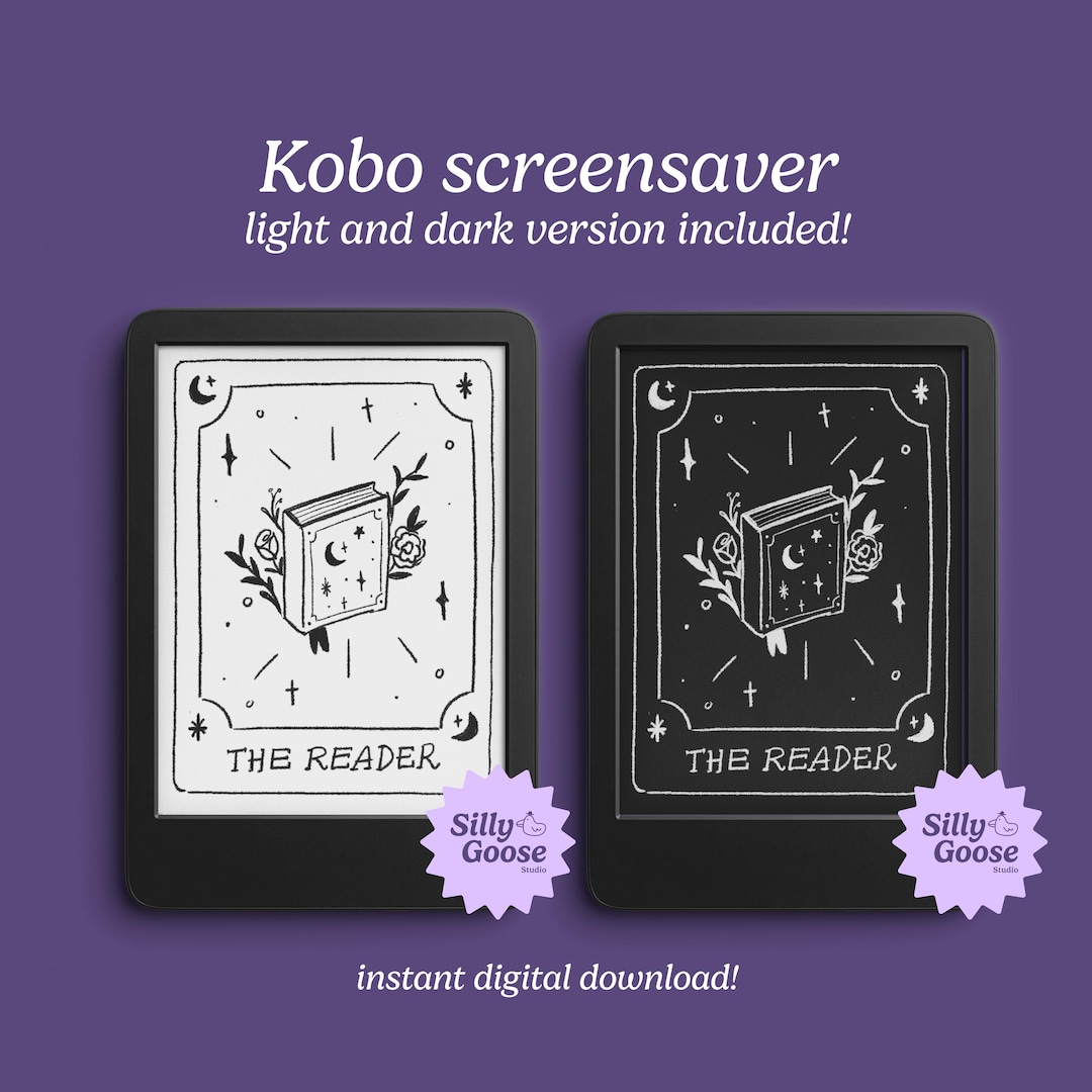 Kobo Clara Screensaver the Reader Tarot Card, Witchy Lockscreen, Cute ...