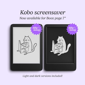 Kobo Screensaver Annoying Cat, Funny Book Wallpaper, Cute Lockscreen ...