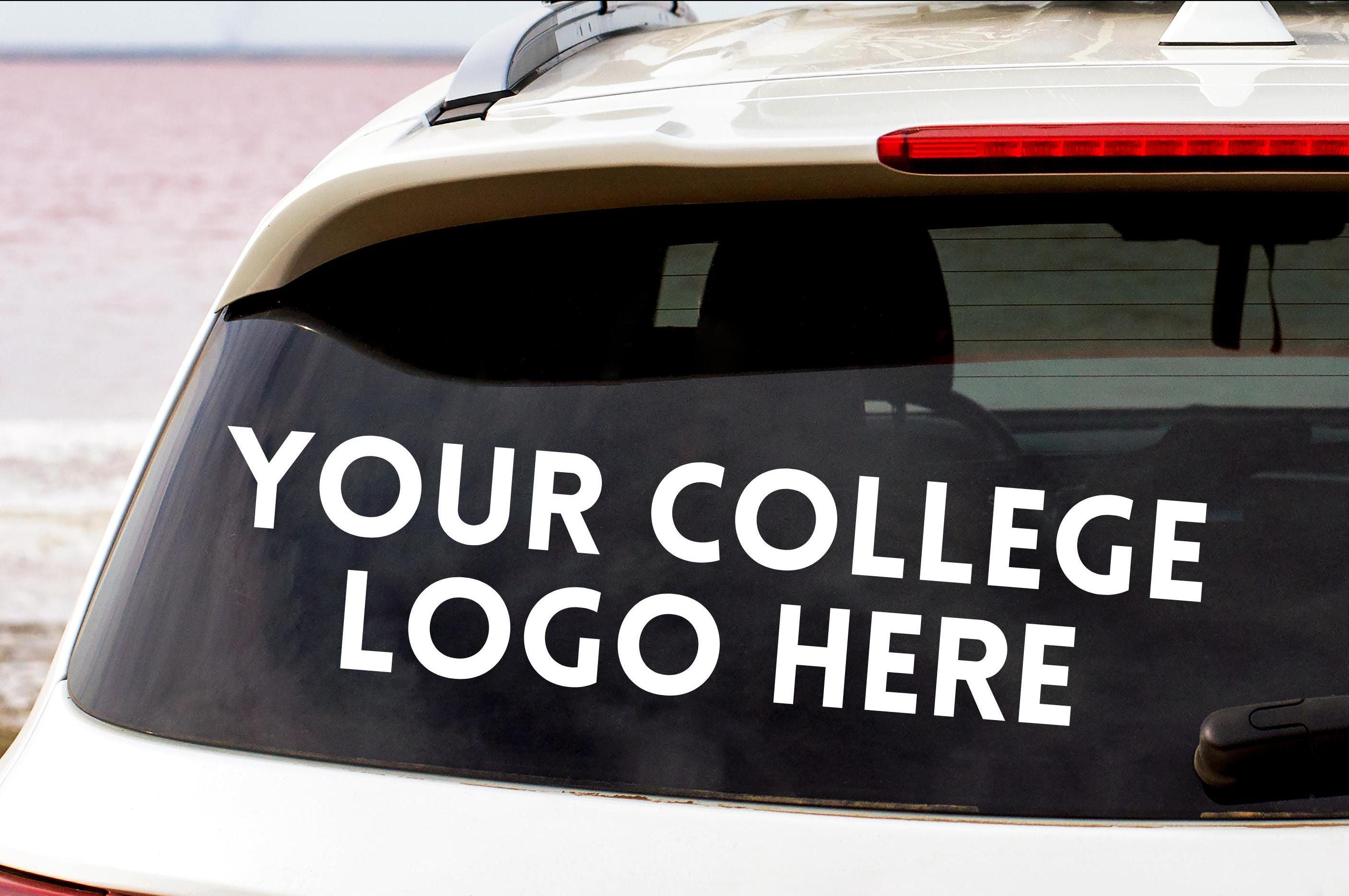 Custom College Logo Car Decal Personalized University Sticker Vinyl ...