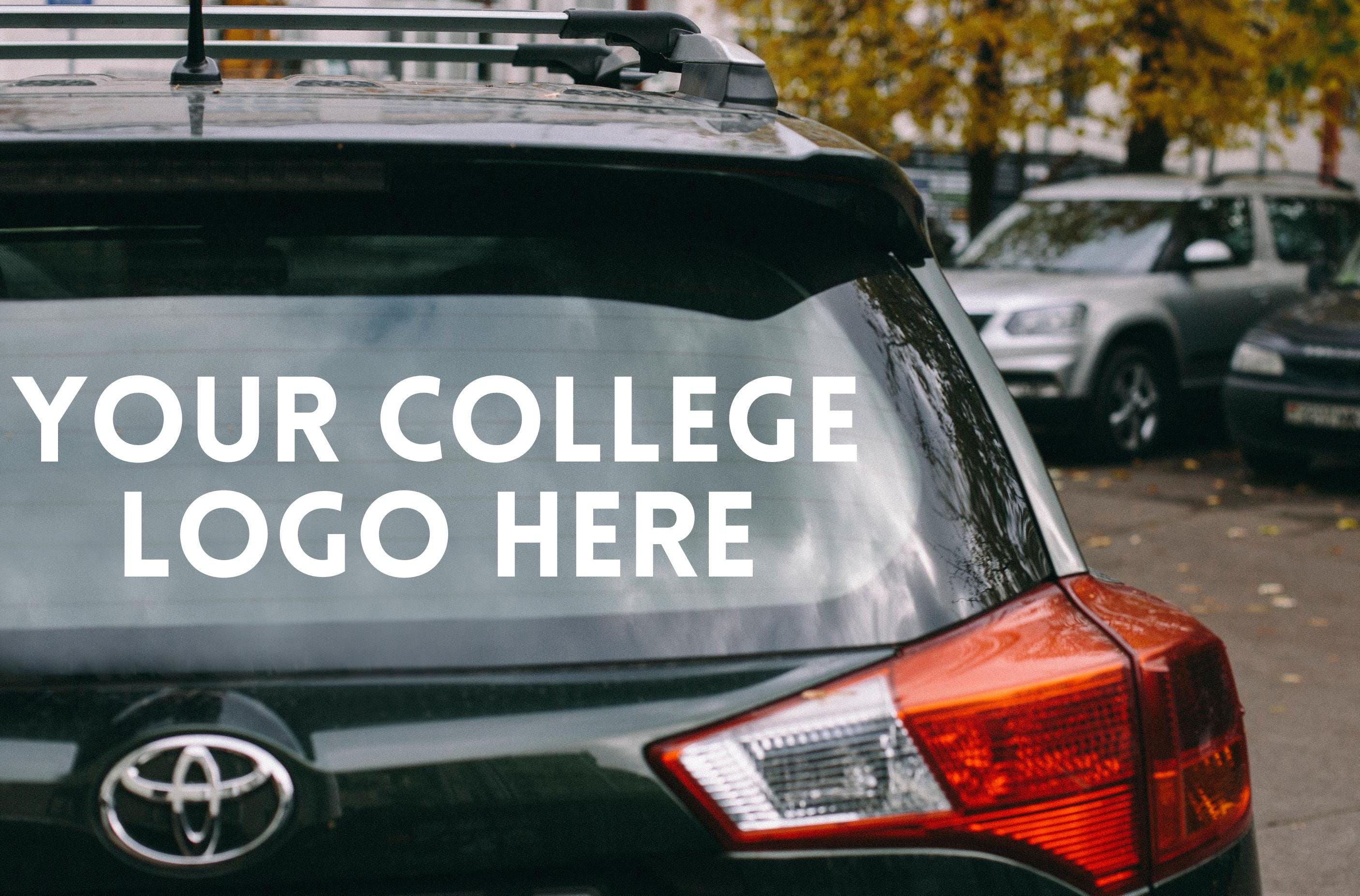 Custom College Logo Car Decal Personalized University Sticker Vinyl ...