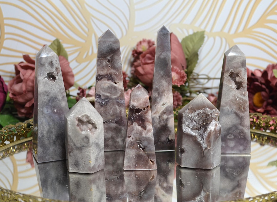 Pink Amethyst Moody Mauve Crystal Druzy Tower for Pink Amethyst ...