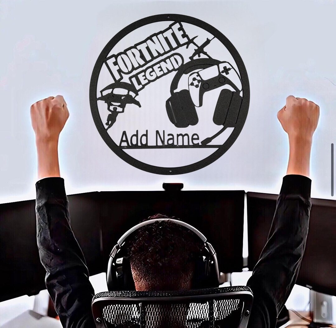 Fort-gaming Name Sign, Custom Gaming Sign, Victory Royale Name Tag ...