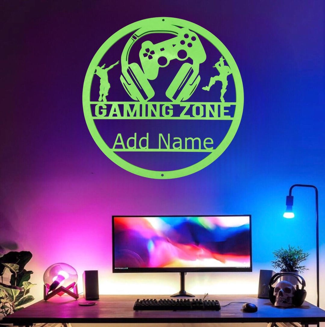 Custom Gaming Sign, Boys Gaming Door Sign, Video Gaming Sign, Gaming ...
