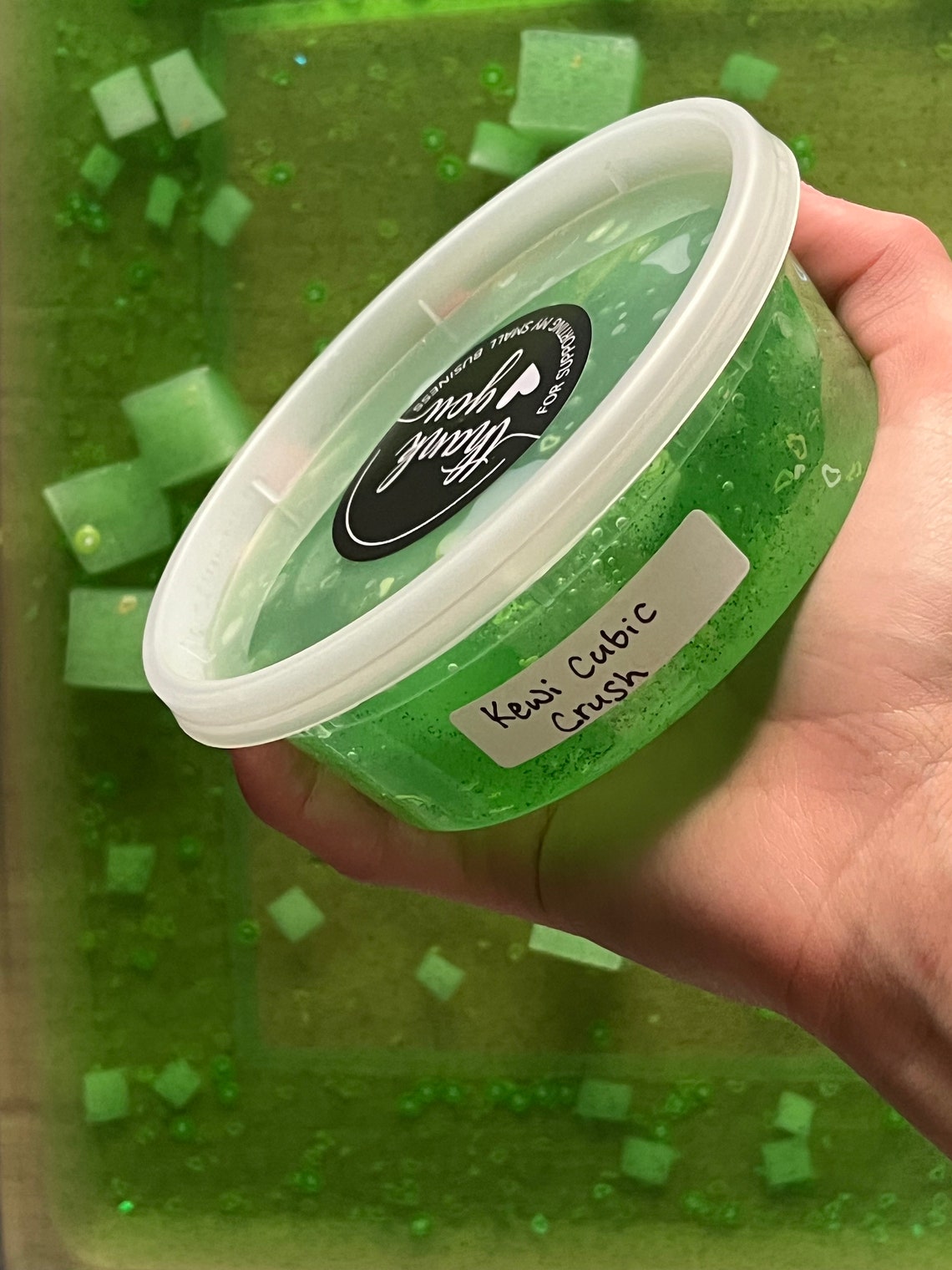 Kewi Cubic Crush Slime 8oz - Etsy