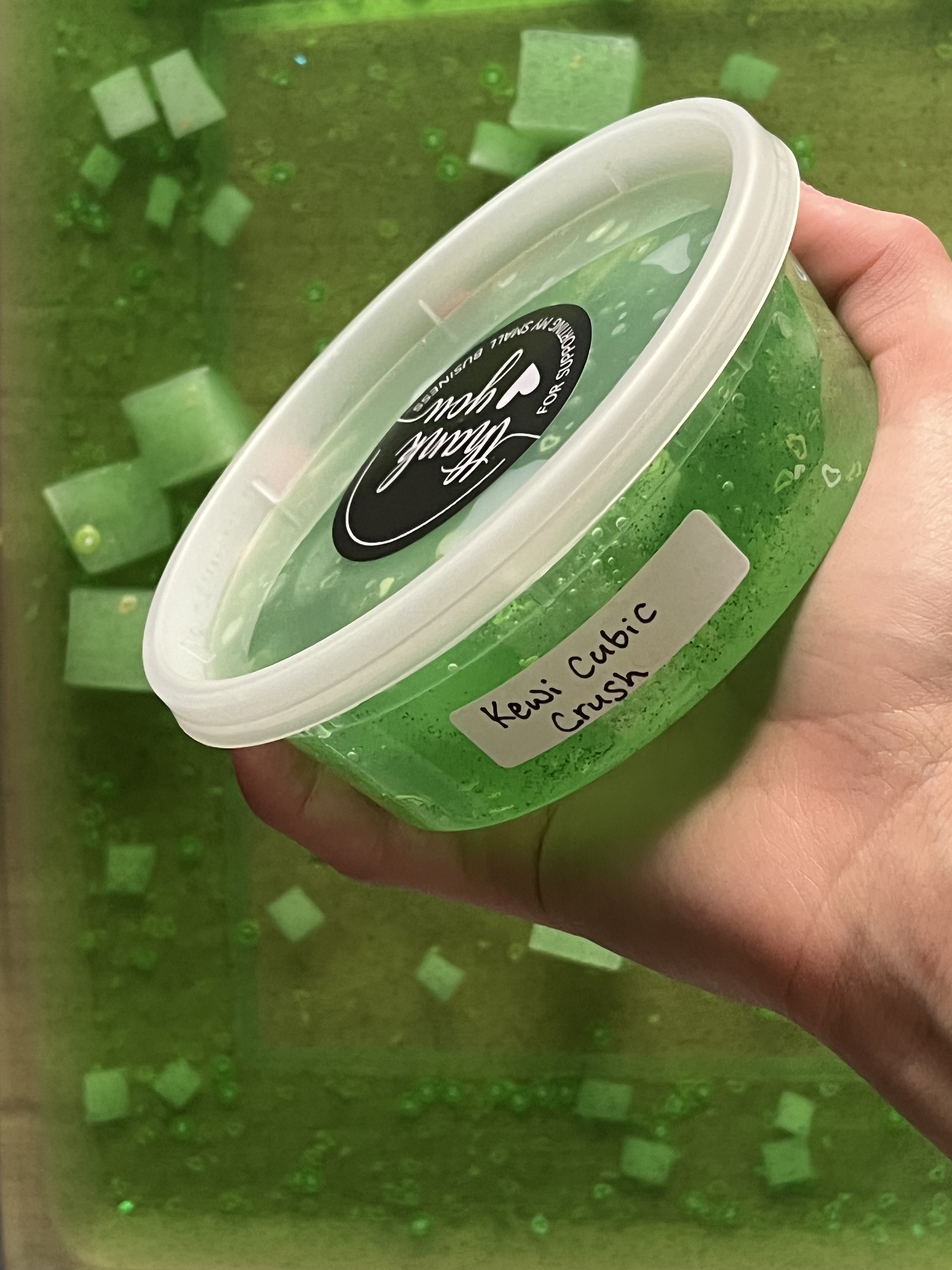 Kewi Cubic Crush Slime 8oz - Etsy