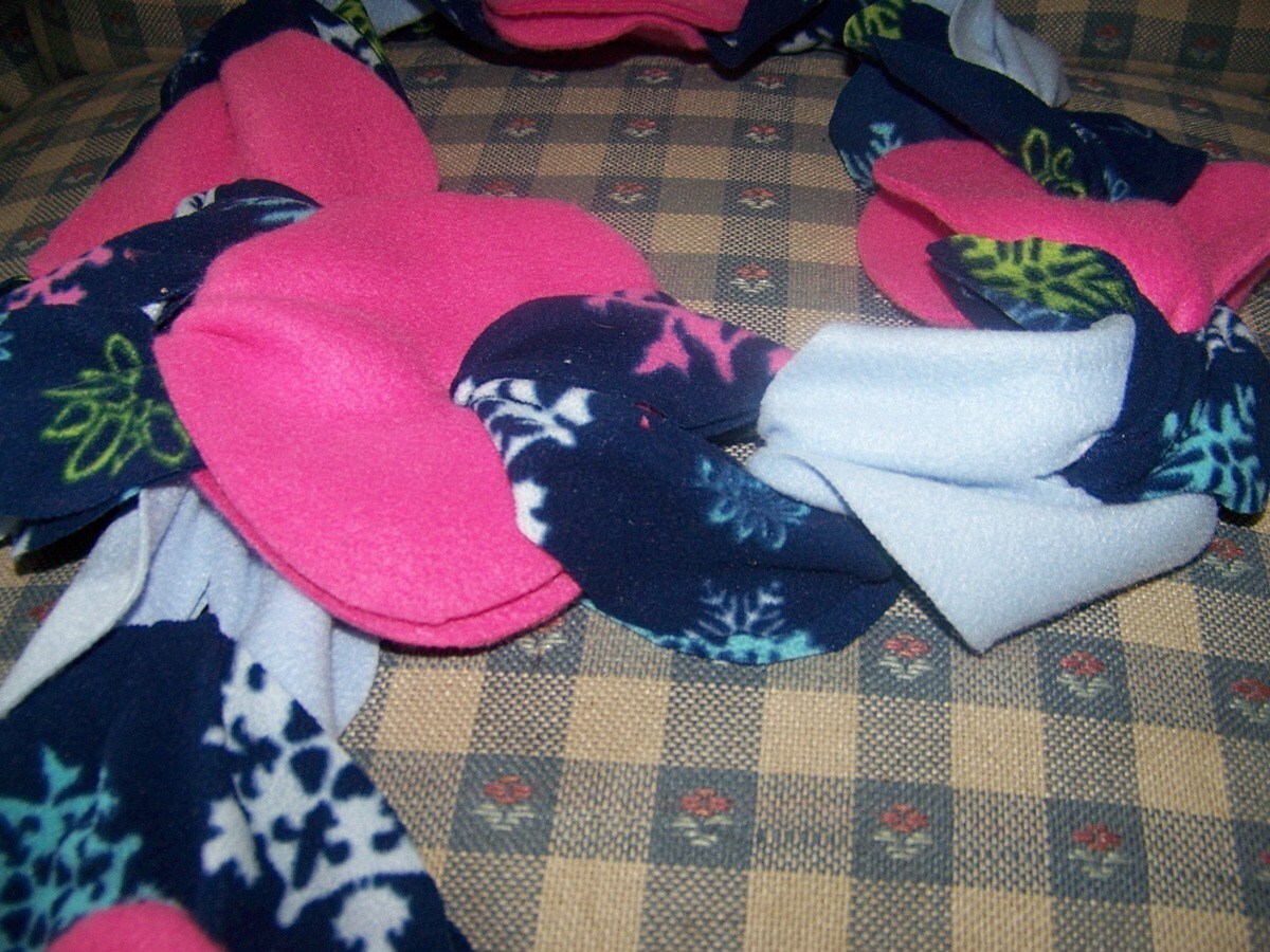 Easy Fleece Scarf Pattern 2 Sizes Great for Beginners No | Etsy