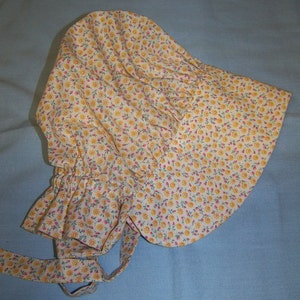 Prairie Bonnet Pdf Pattern and Tutorial Sizes 7 to 11 Years Young Girls ...