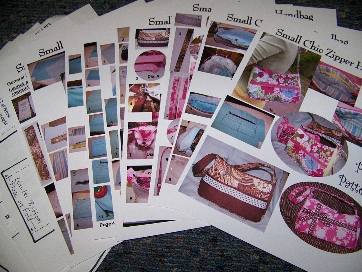 Small Purse Pdf Pattern with Tutorial 3 in 1 with lots of | Etsy