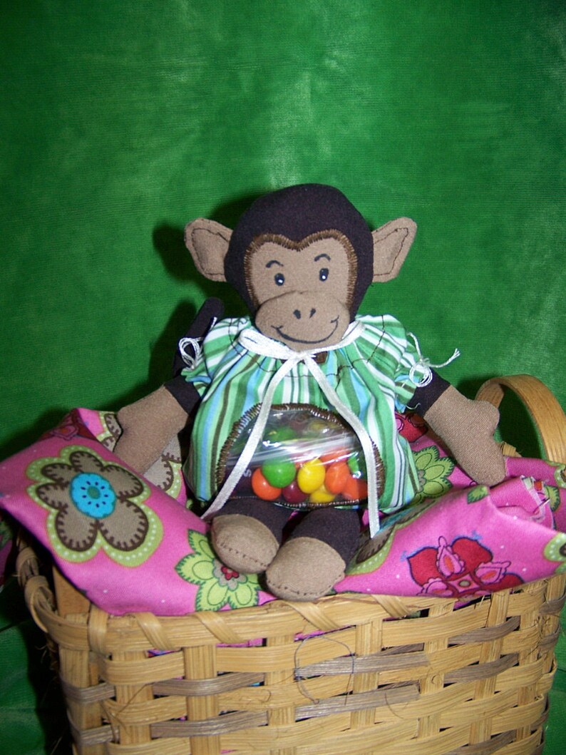 Monkey Candy Bag PDF Pattern Baby Shower Favors With Immediate - Etsy