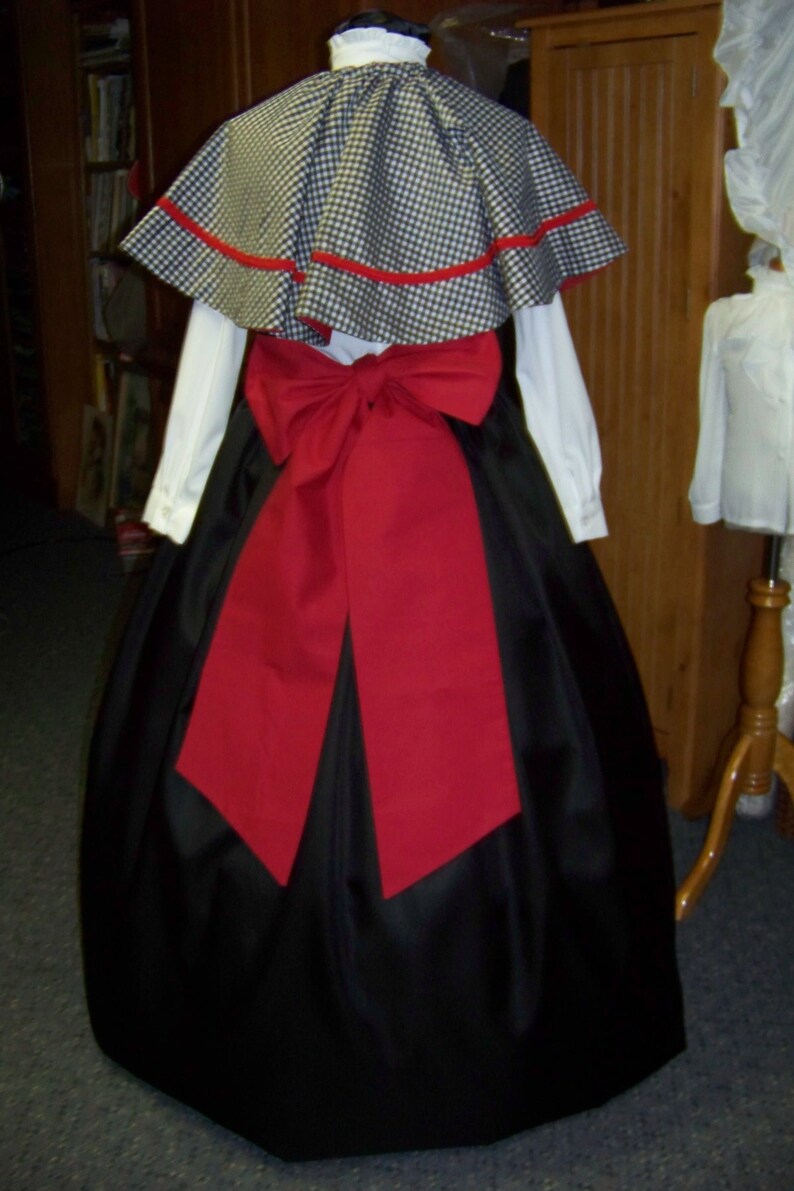 Colonial Civil War Victorian Costume Long Drawstring SKIRT - Etsy