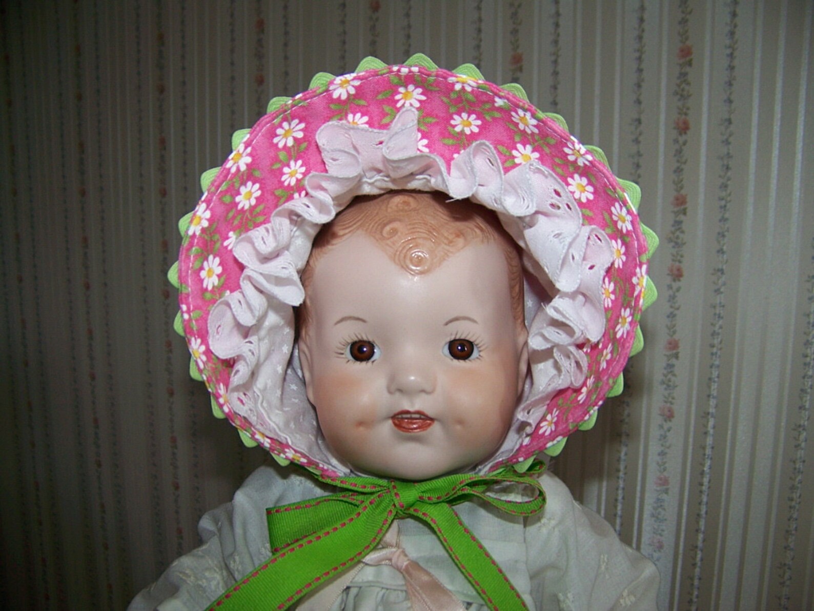 Baby Sun Bonnet Pdf Pattern and Tutorial Sizes 3, 6 and 9, Months ...