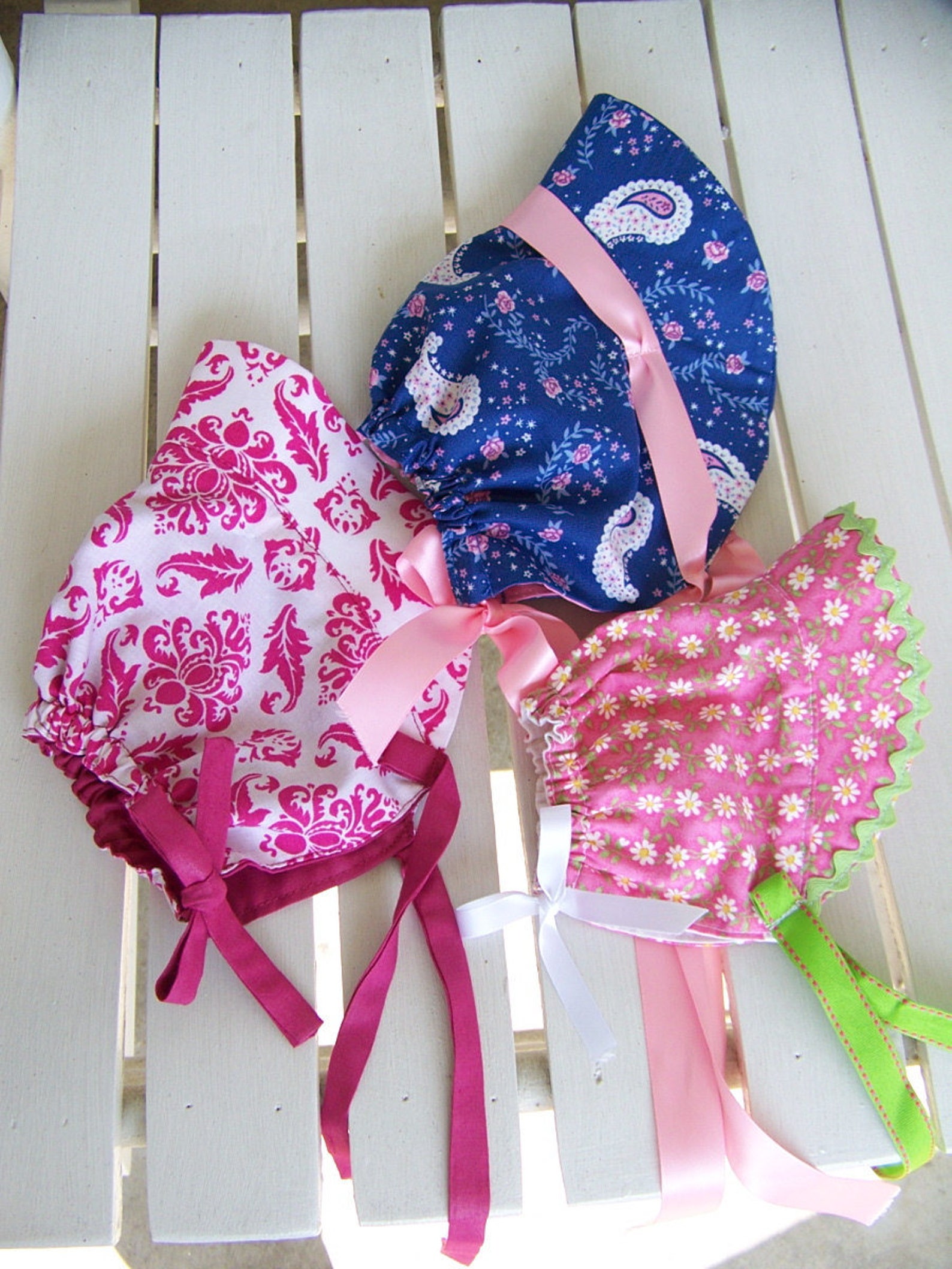 Baby Sun Bonnet Pdf Pattern and Tutorial Sizes 3, 6 and 9, Months ...