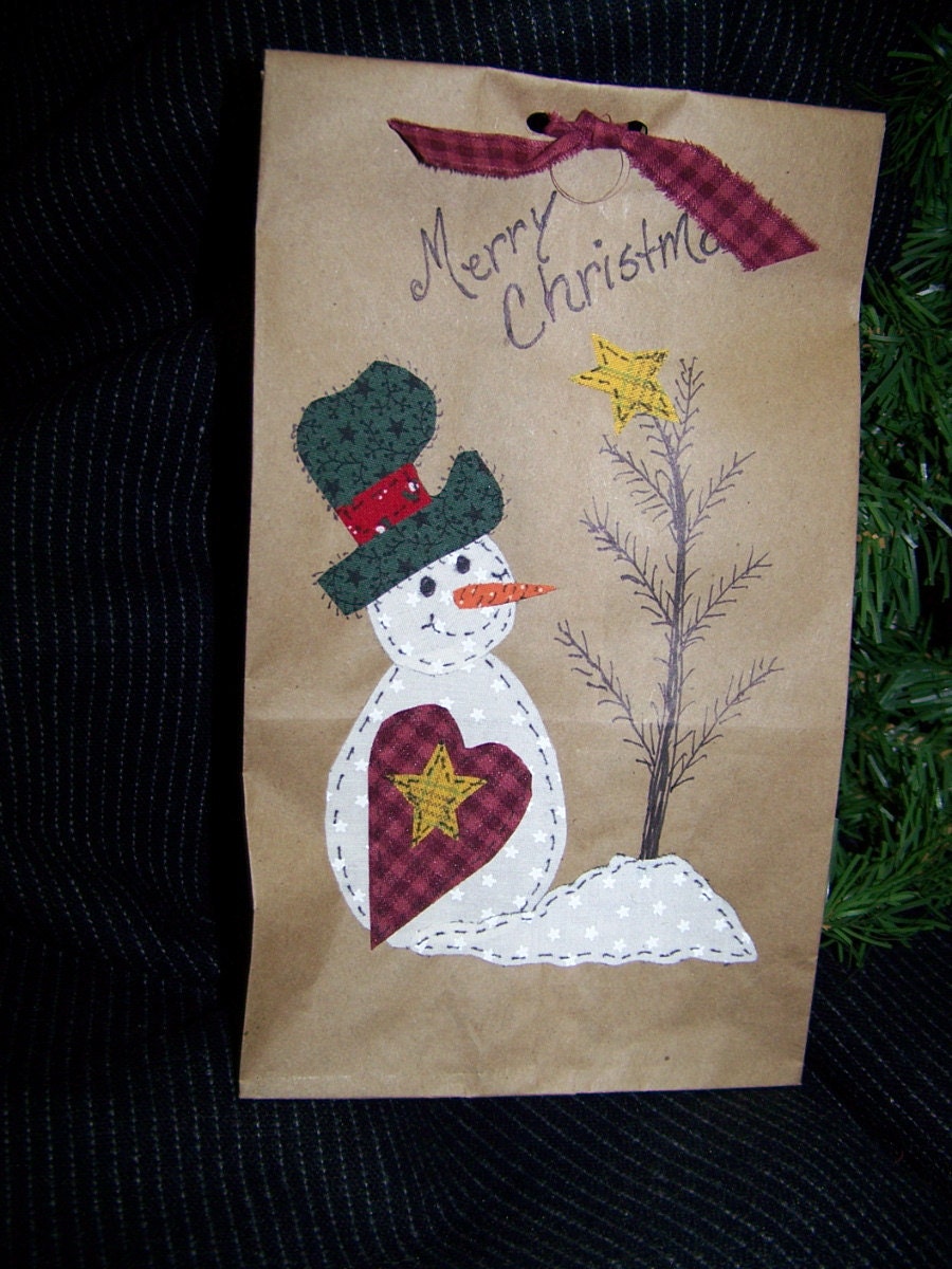 Snowman Ornament Pattern and Snowman Applique With Christmas Tree Gift ...