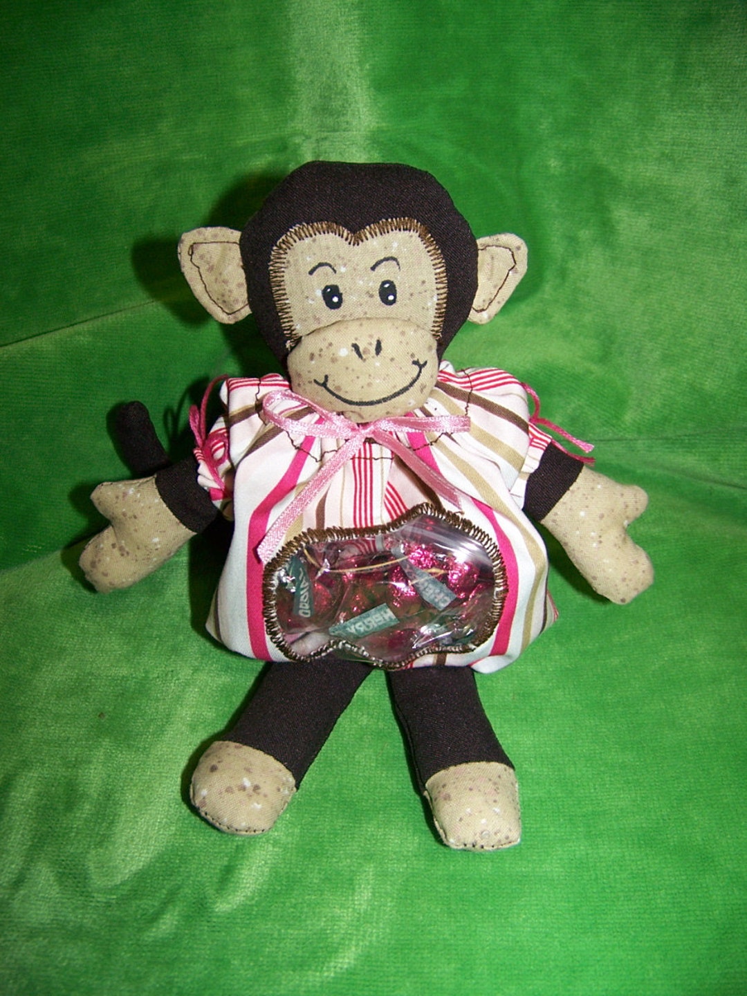 Monkey Candy Bag PDF Pattern Baby Shower Favors With Immediate Download ...