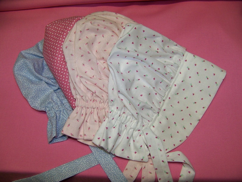 Baby Sun Bonnet Pdf Pattern and Tutorial Sizes 1 to 3 Years Instant E ...