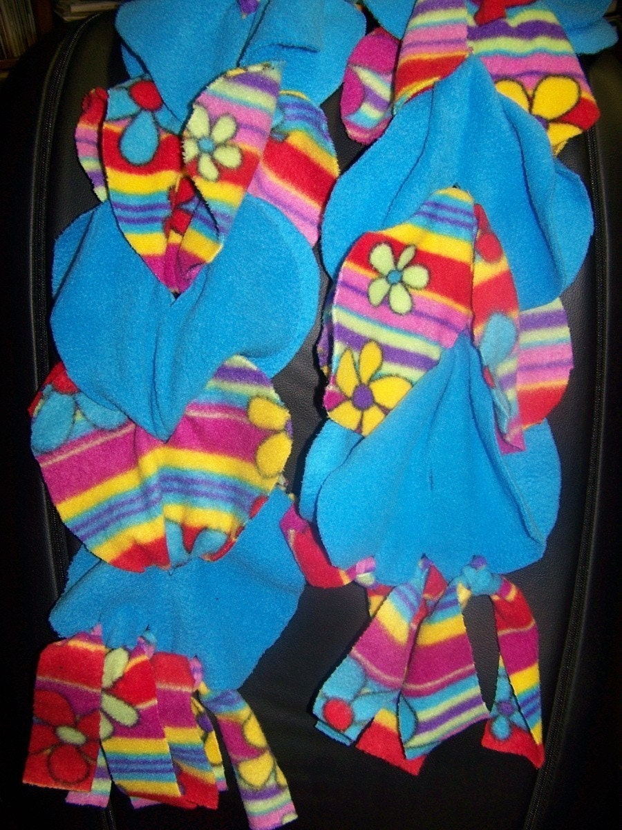 Easy Fleece Scarf Pattern 2 Sizes Great for Beginners No Sewing ...