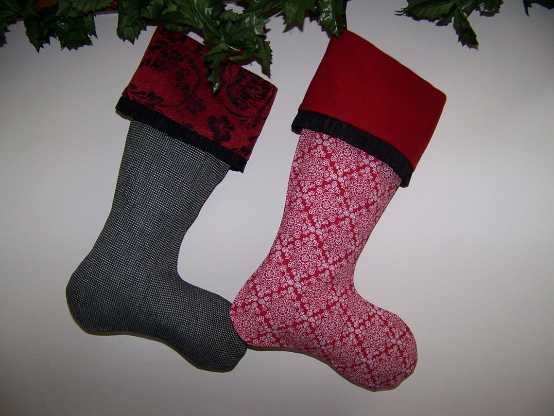 Christmas Stocking Pdf Pattern and Tutorial Easy Pattern | Etsy