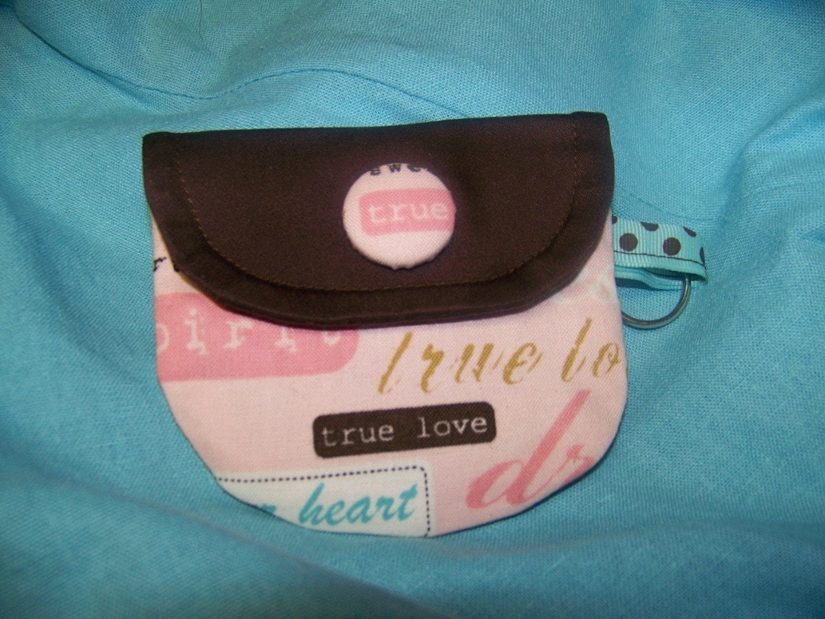 Easy Change Purse With Keychain Loop-great for Sewing Beginner Tutorial ...