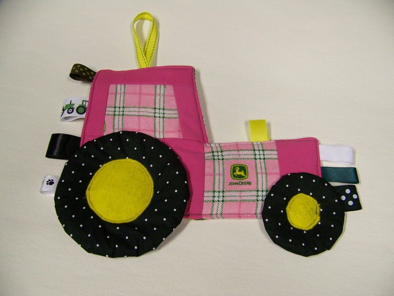Green Tractor Pattern for Teething Toy Deere Fabric Patchwork - Etsy