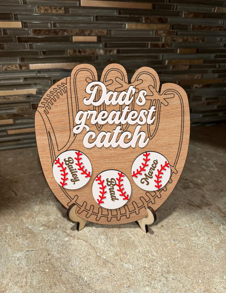 Great Catch Svg Heart Sign, Baseball Dad SVG, Fathers Day SVG ...