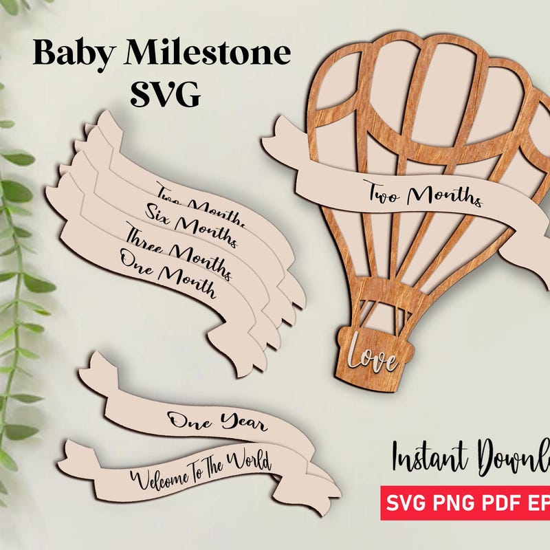 Baby Monthly Milestone Svg - Etsy