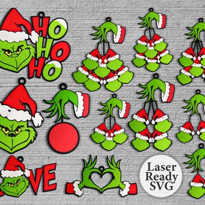 Personalized Grinch Bundle, Grinchmas Laser Cut File, Digital Download ...