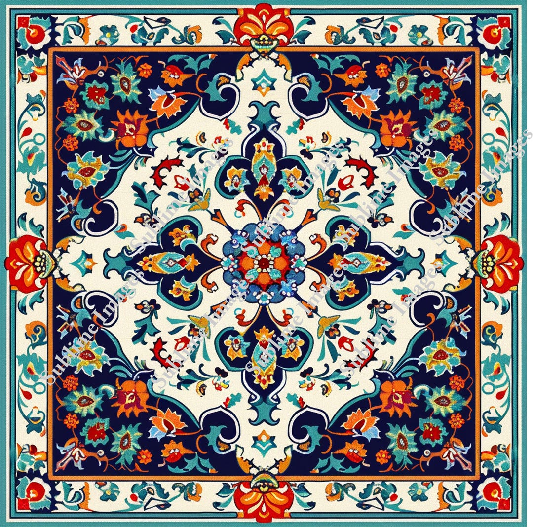 CT054 Ceramic Tile Persian Pattern Various Sizes - Etsy