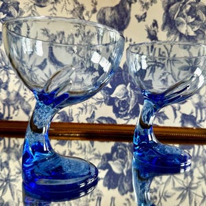 Bormioli Rocco Jerba Vintage Cobalt Dessert Goblet Made in Italy- Set ...