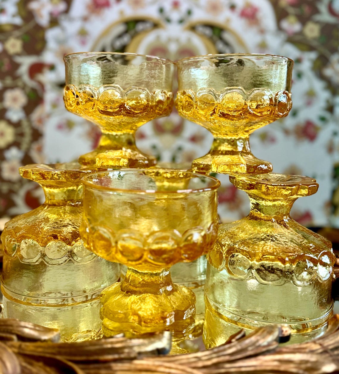 Franciscan Madeira Cornsilk Yellow Sherbert Cups - Set of 7 - Etsy