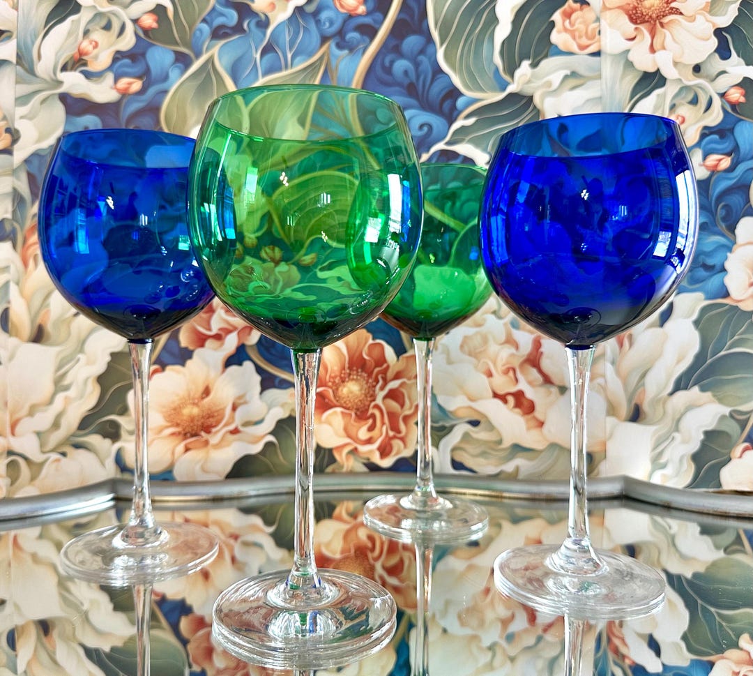 Tilly by Crate & Barrel Wine Glasses- Set of 4 - Etsy