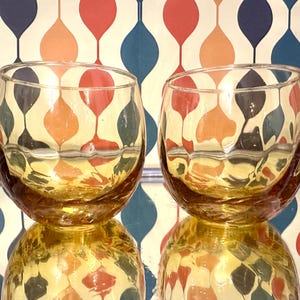 Libbey Amber Roly Poly Glasses- Set of 6 - Etsy