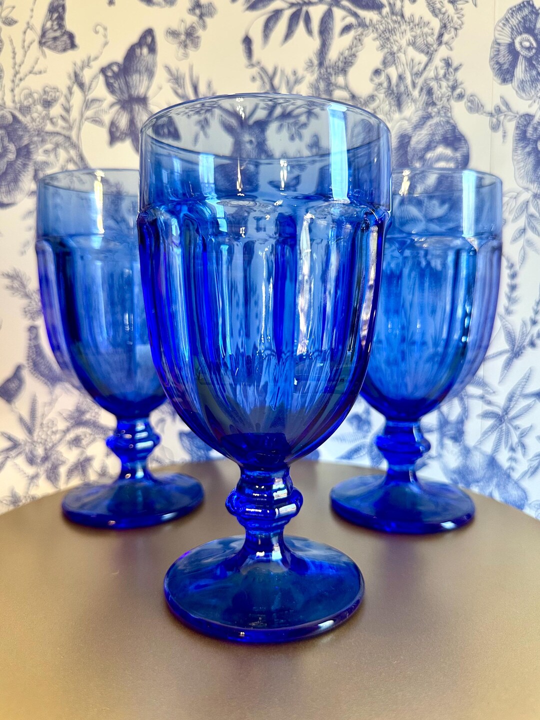 Libbey Gibraltar Duratuff Coblat Water Goblets- Set of 3 - Etsy