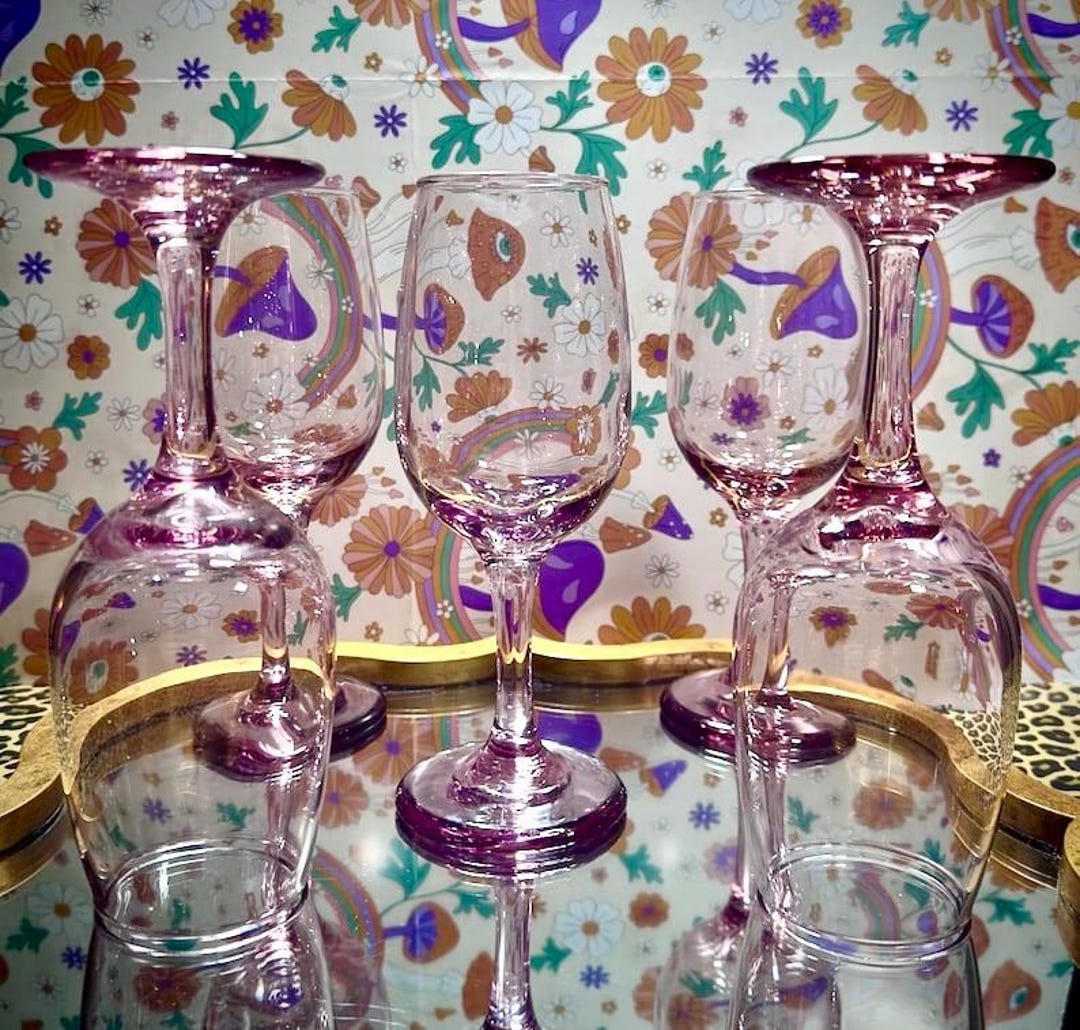 Libbey Premier Plum Glasses - Set of 8 - Etsy