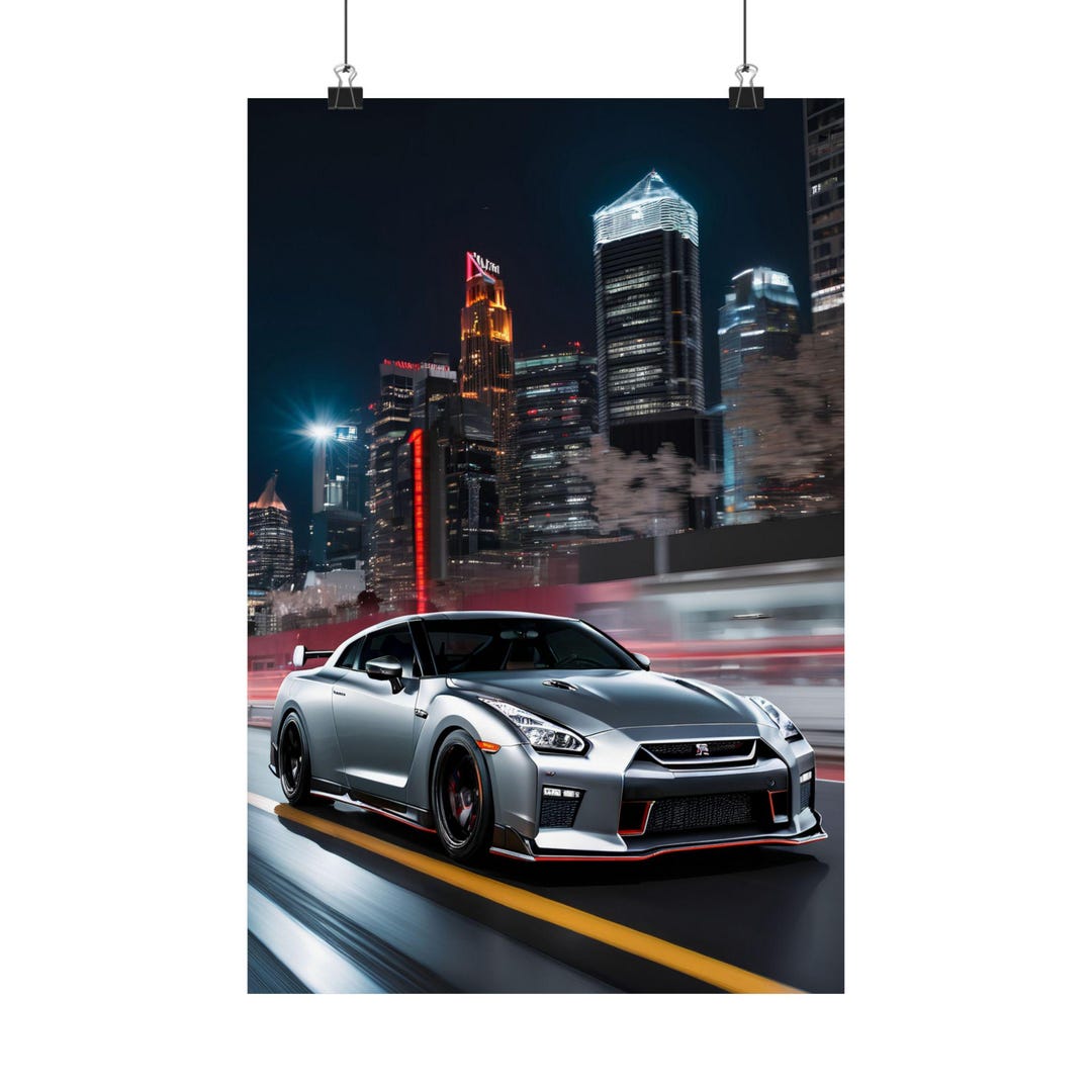 Carnissan GT-R Nismo, Car Poster Print, Classic Car Wall Art ...