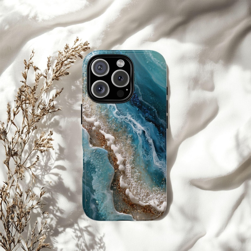Blue Wave Phone Case - Etsy