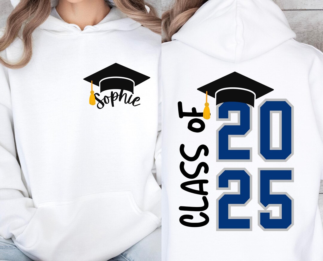 Graduation Hoodie, 2025 Graduation Gift Top, Custom Graduation Jumper ...