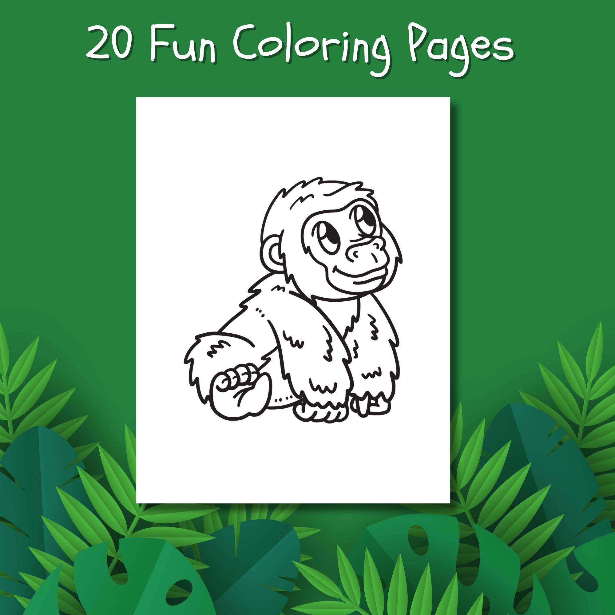 Animal Coloring Pages for Kids: 20 Fun Activity Sheets (PDF) - Etsy