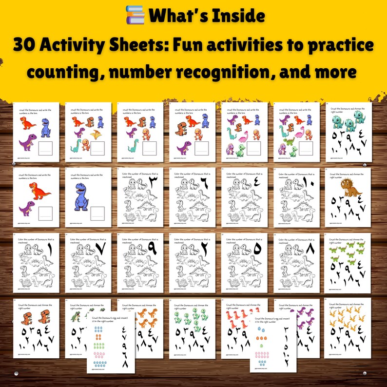 50 Arabic Number Worksheets for Kids Tracing, Counting, and Fun ...