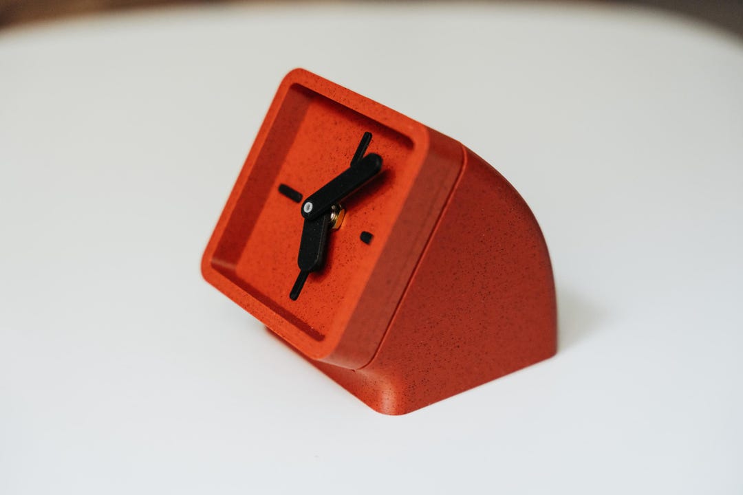 Modern 3D Printed Desk Clock - Etsy