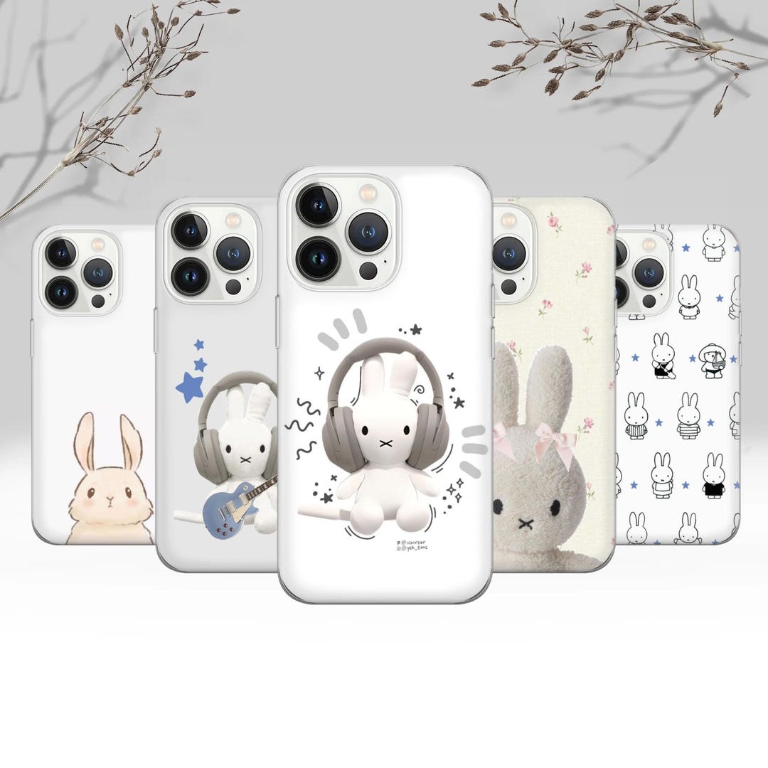 Miffy-inspired Kawaii Pastel Phone Case for iPhone & Samsung - Pixel ...