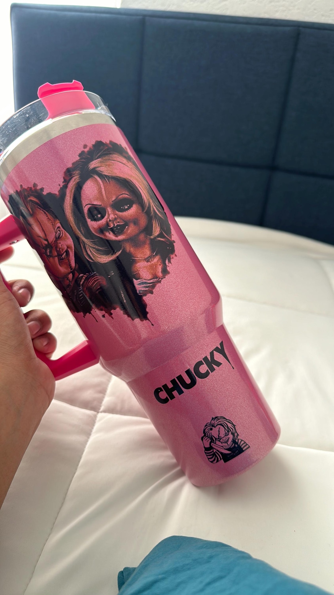 Halloween Chucky Chuckys Bride HOT PINK Custom Tumbler 40oz Halloween ...